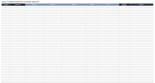 Free Content Marketing Plan Templates | Smartsheet