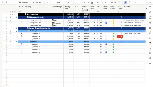 Lease Tracker Template | Smartsheet
