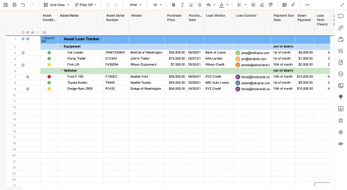 Asset Loan Tracker Template | Smartsheet