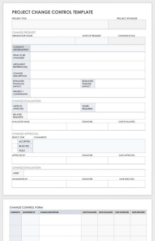Free Project Control Templates | Smartsheet
