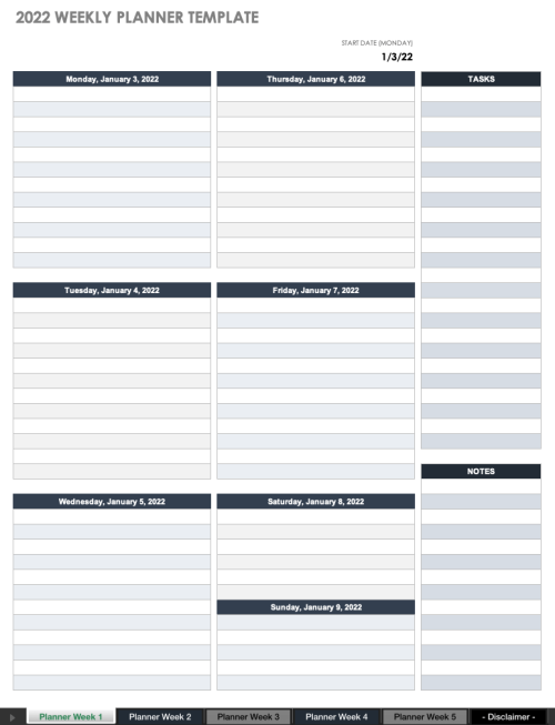 Free Google Calendar Templates | Smartsheet