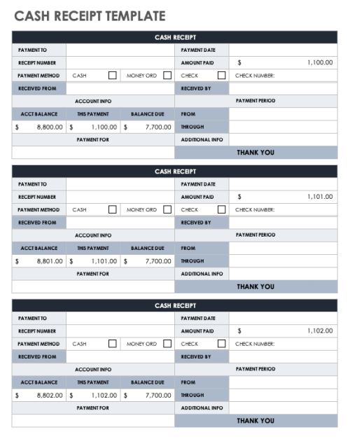 Download Free PDF Receipt Templates | Smartsheet