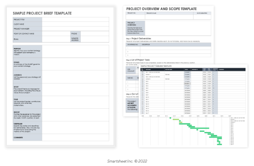 Project Briefs | Smartsheet