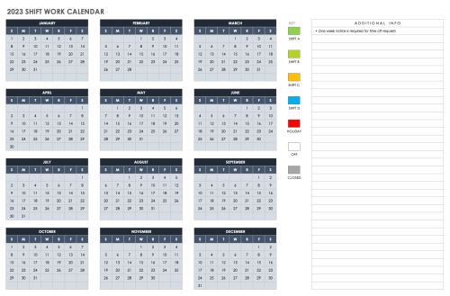 15 Free 2023 Monthly Calendar Templates | Smartsheet