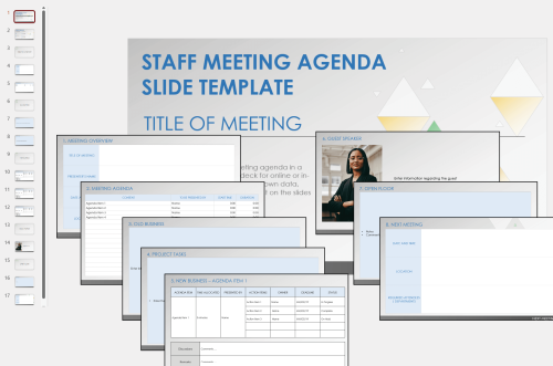 Free Staff Meeting Templates | Smartsheet