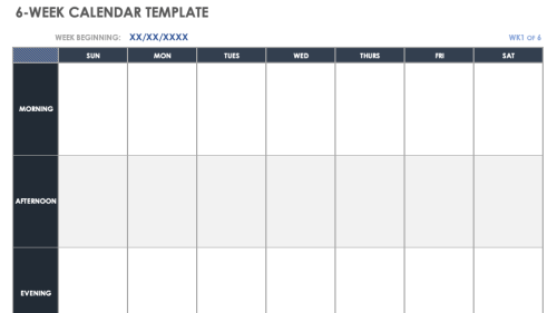 15 Free Weekly Calendar Templates | Smartsheet