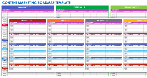 Free Customizable Marketing Roadmap Templates | Smartsheet