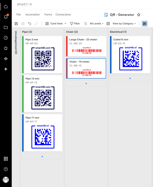 Inline QR Generator | Smartsheet