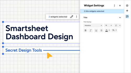 Smartsheet dashboard design: Color themes | Smartsheet