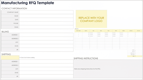 Free Request for Quote (RFQ) Templates & Forms - All Formats
