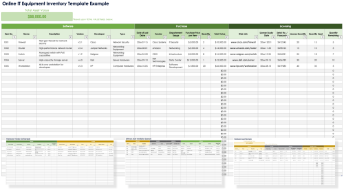 Free Equipment Inventory Templates & Spreadsheets: All Formats