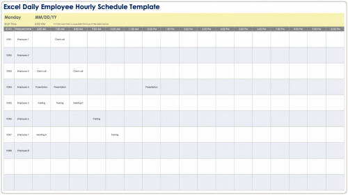 Free Hourly Schedule Templates: All Formats, Editable & Printable