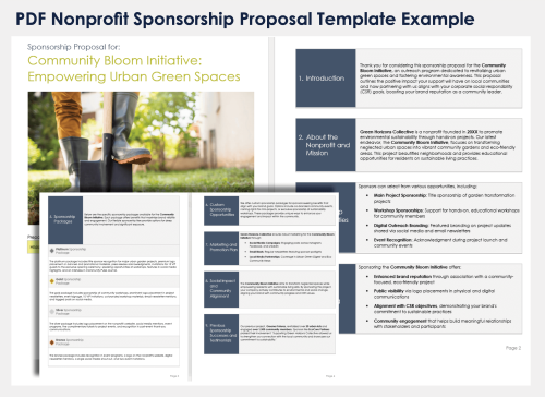 Free PDF Sponsorship Proposal Templates: All Types