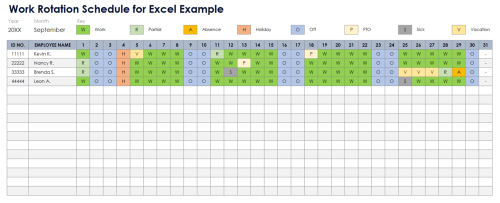 Free Work Schedule Templates for Word and Excel |Smartsheet