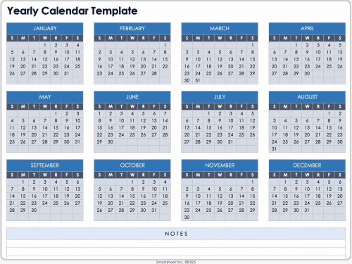Free Calendar Templates - All Formats