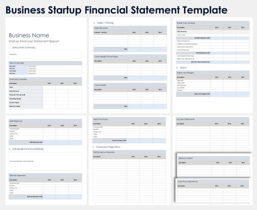 MS Word Financial Statement Templates: All Types