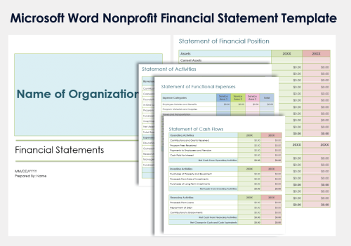 MS Word Financial Statement Templates: All Types