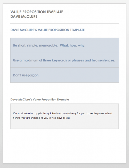 Free Value Proposition Templates | Smartsheet