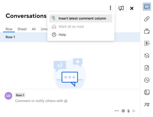 New! Latest Comment column | Smartsheet
