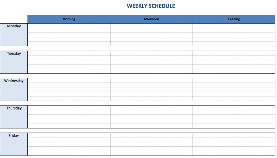 Free Excel Schedule Templates for Schedule Makers