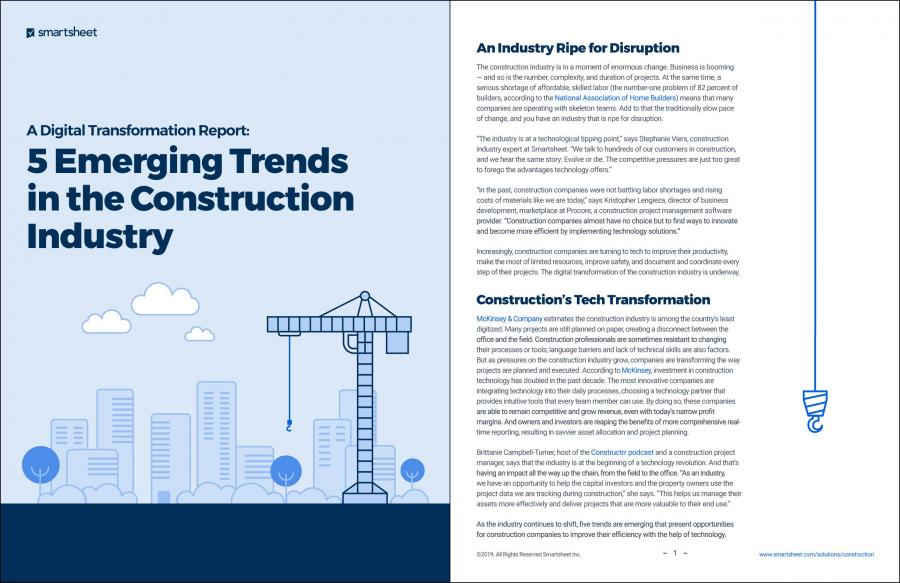 5 Emerging Trends in the Construction Industry | Smartsheet