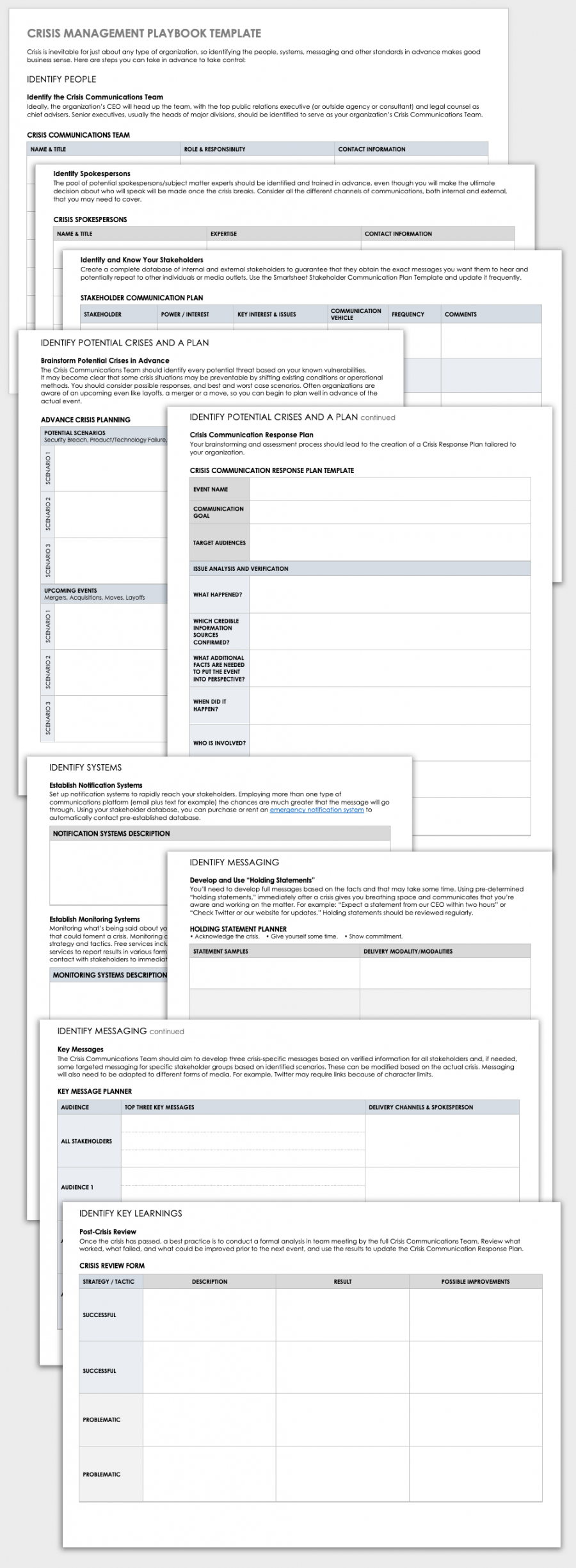 Free Crisis Management Templates | Smartsheet
