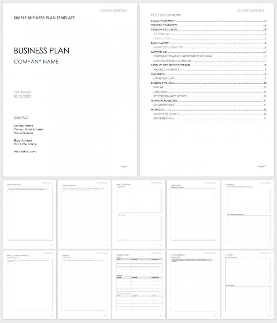 Step-by-Step Guide to Writing a Simple Business Plan | Smartsheet