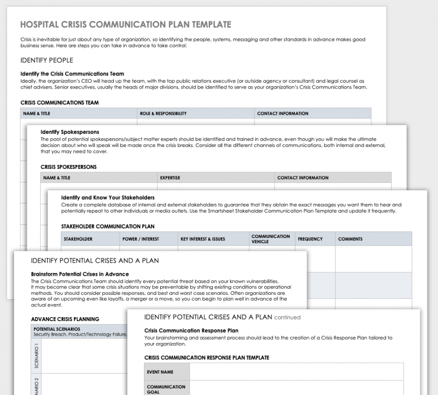 Free Crisis Communication Plan Templates | Smartsheet