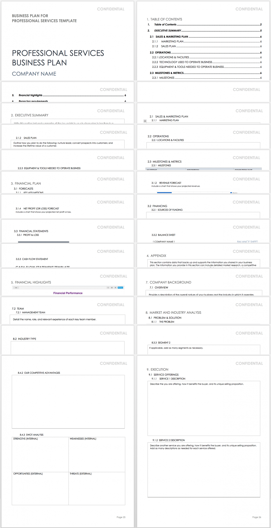 Free Business Plan Templates for Word | Smartsheet
