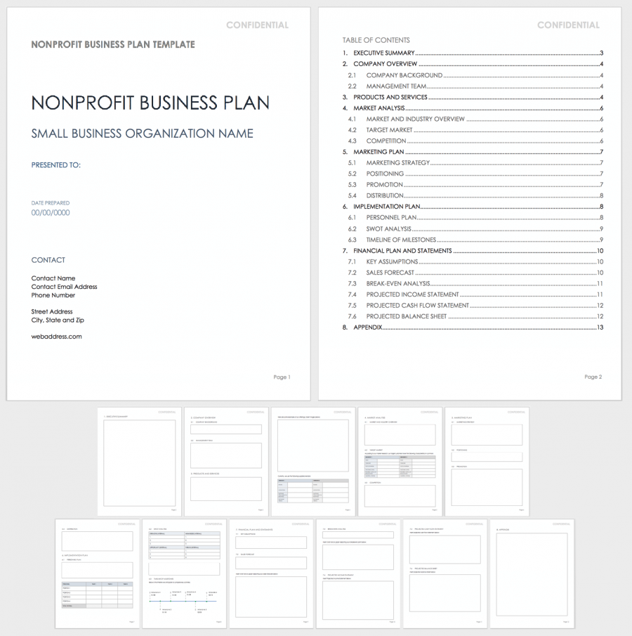 Nonprofit Business Plan Templates | Smartsheet