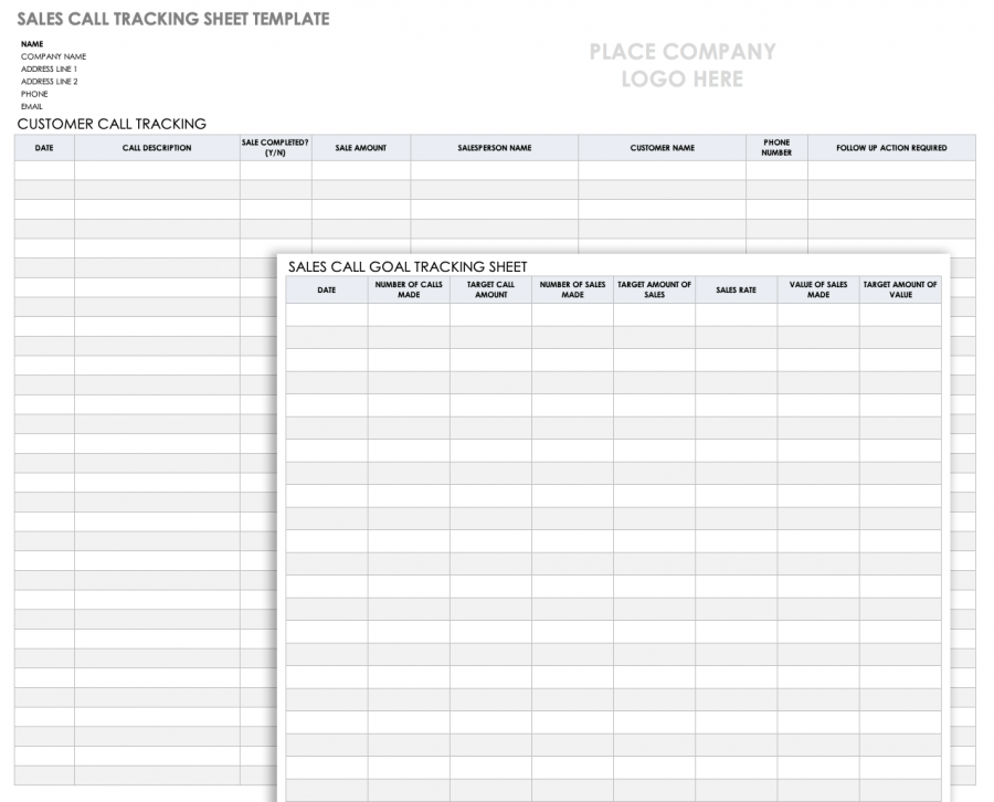 Free Call Tracking Templates | Smartsheet