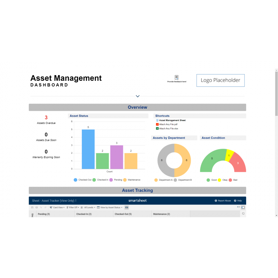 Asset Management Template Set | Smartsheet