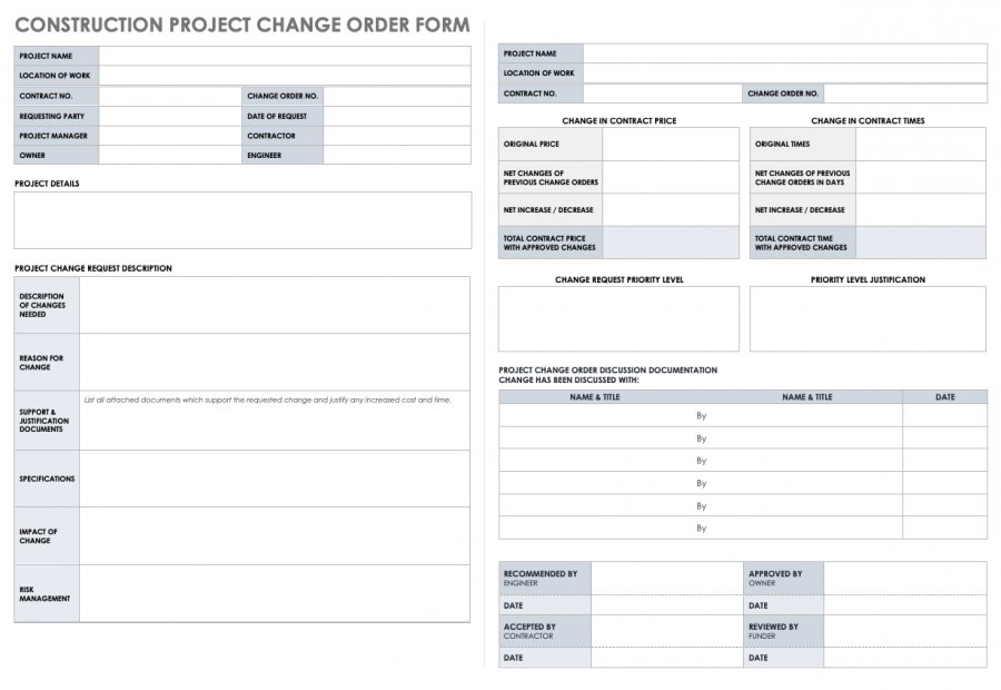 Free Project Control Templates | Smartsheet