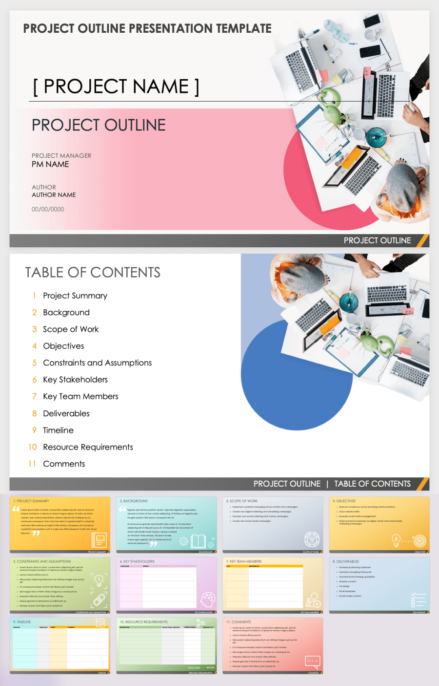 Free Project Outline Templates | Smartsheet
