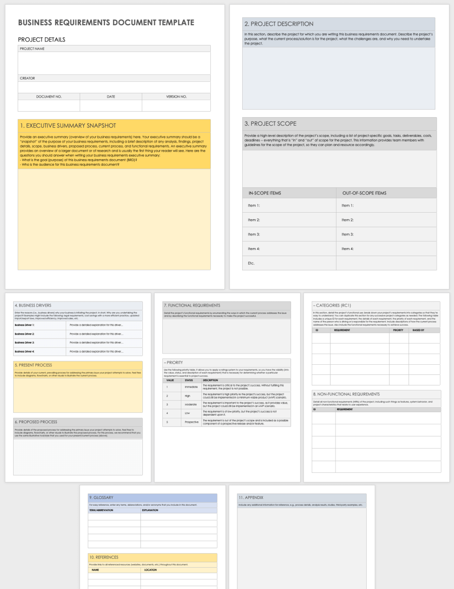 Free Google Docs Project Management Templates | Smartsheet
