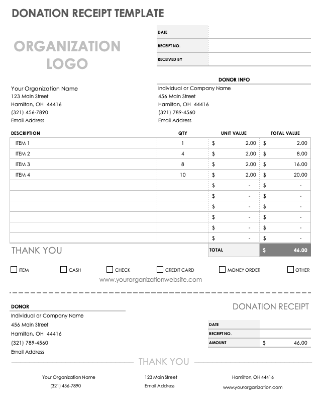 Download Free PDF Receipt Templates | Smartsheet