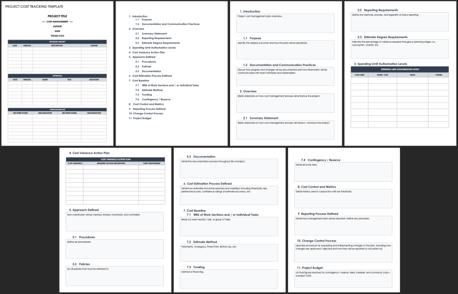 Free Project Costing Templates | Smartsheet