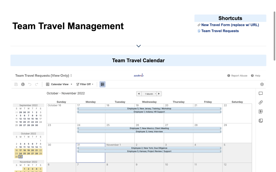 Team Travel Management Template | Smartsheet