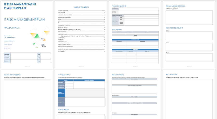 Free IT Risk Assessment & Management Templates | Smartsheet