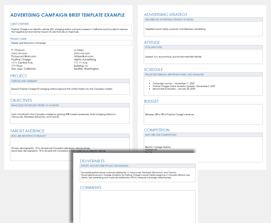 Free Advertising Campaign Templates: Briefs, Reports & Planners