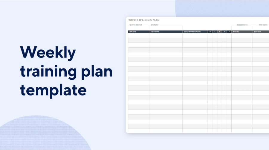 Free Training Plan Templates for Business Use | Smartsheet