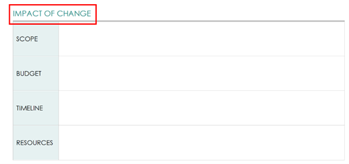 Free Change Request Forms and Templates