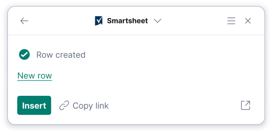 Grammarly App Actions | Smartsheet
