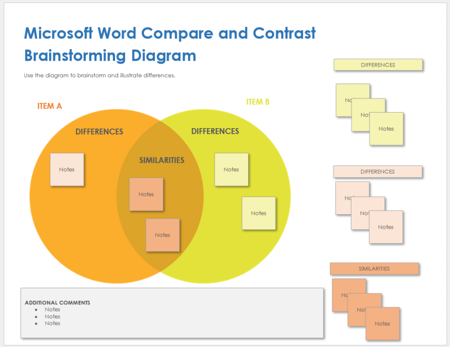 Free MS Word Brainstorming Templates: Mind Maps & More
