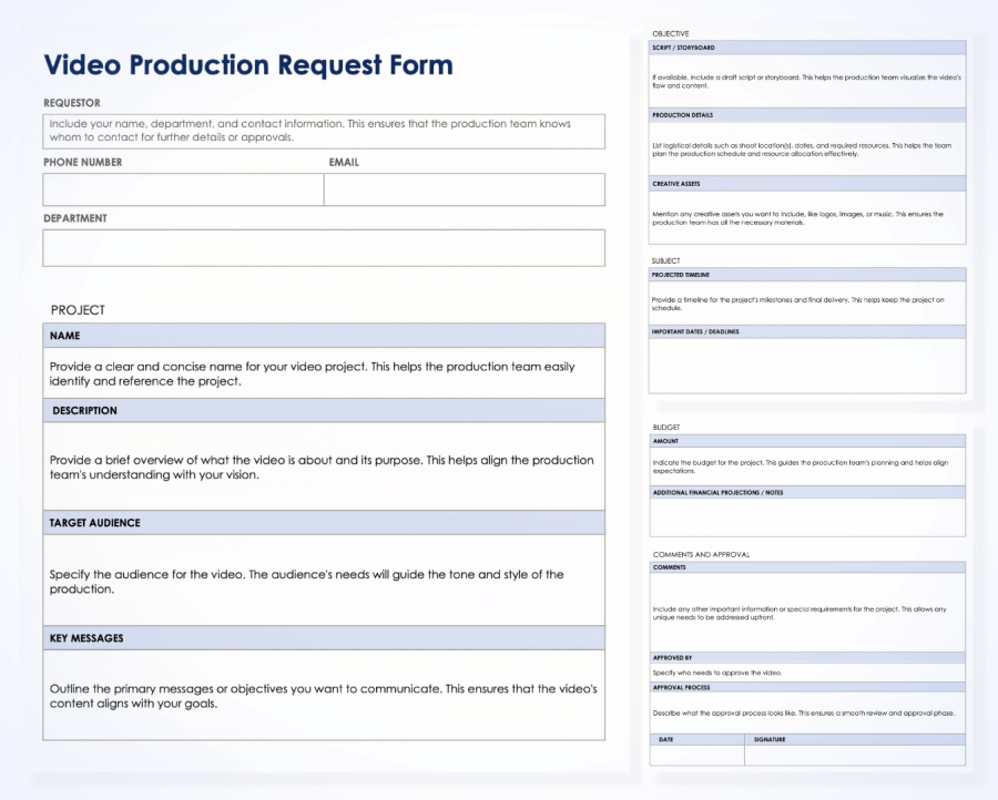 Free Creative Request Forms & Templates: Easy to Customize