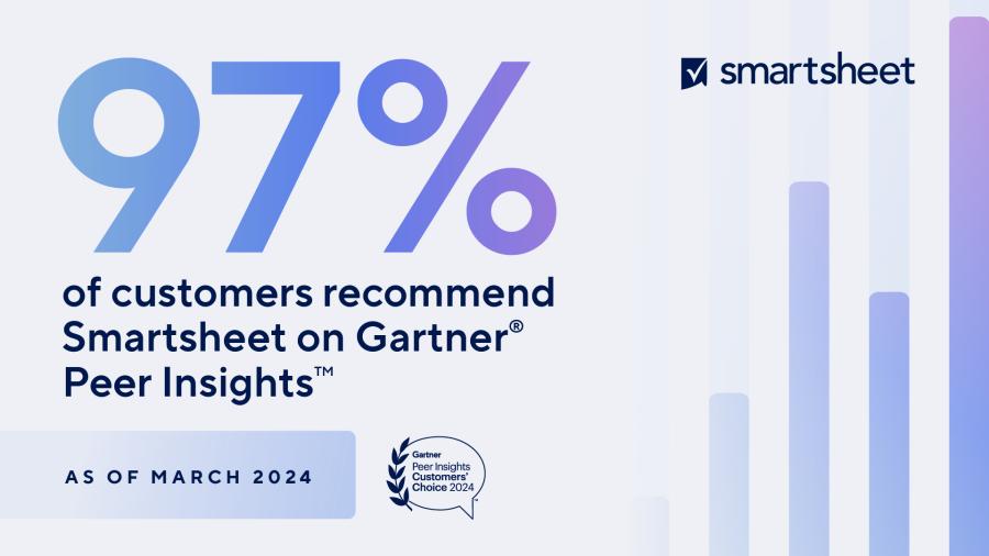 Smartsheet Recognized as a 2024 Gartner® Peer Insights™ Customers ...