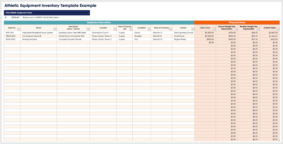 Free Equipment Inventory Templates & Spreadsheets: All Formats