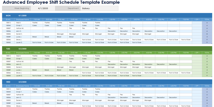 Free Work Shift Templates: All Rotations, All Formats