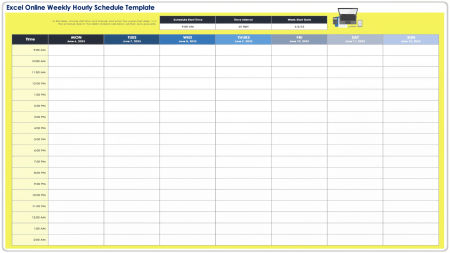 Free Hourly Schedule Templates: All Formats, Editable & Printable