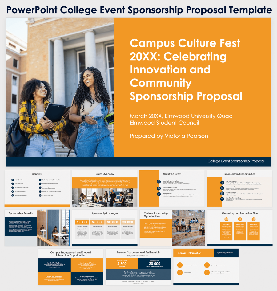 Free PowerPoint Sponsorship Proposal Templates & Presentations